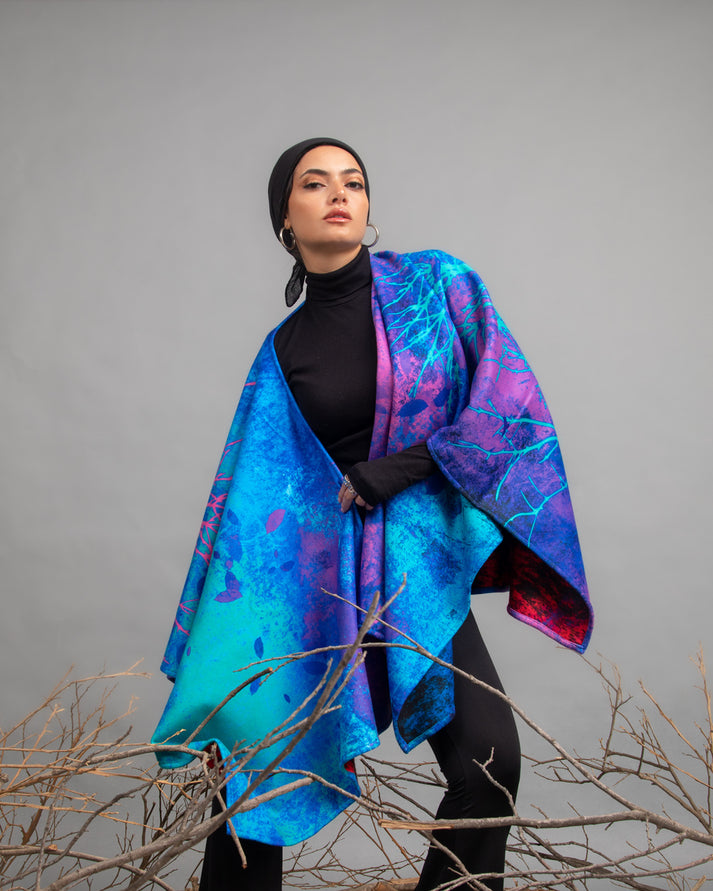 Double Face Winter Cape – Deja Designs